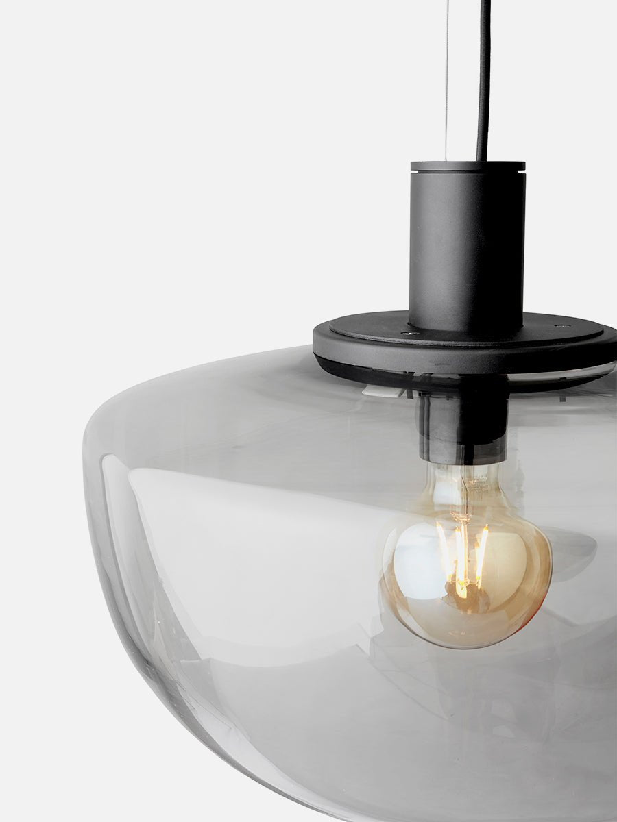Bank Pendant, Smoked Glass
