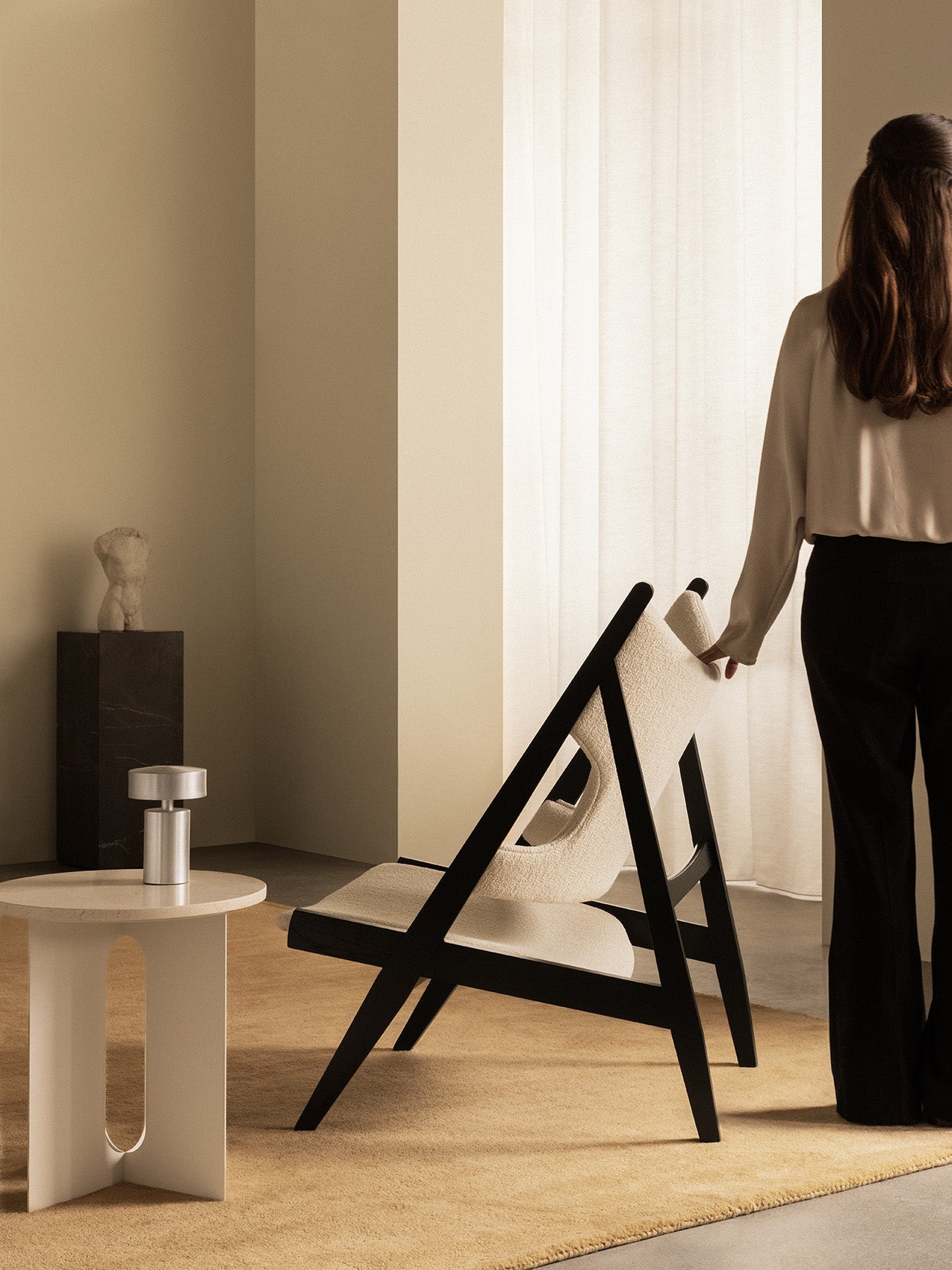 Knitting Chair, Black Oak by Ib Kofod-Larsen | Explore